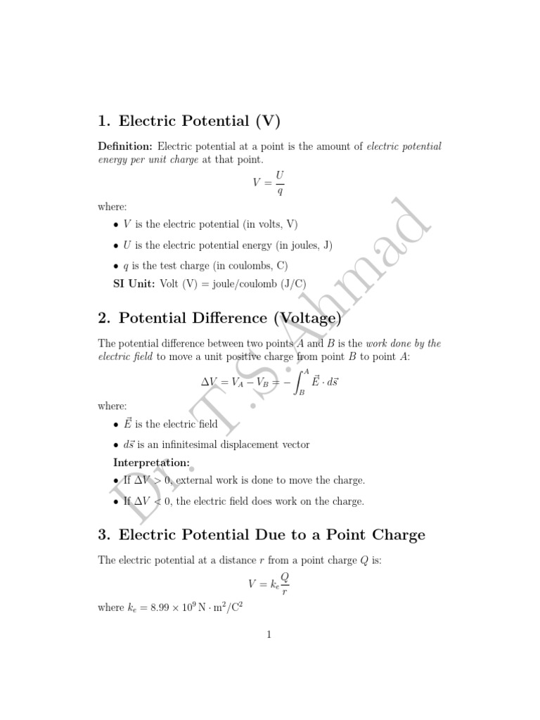 Chapter 25, 26 and 27 | PDF | Voltage | Electric Field