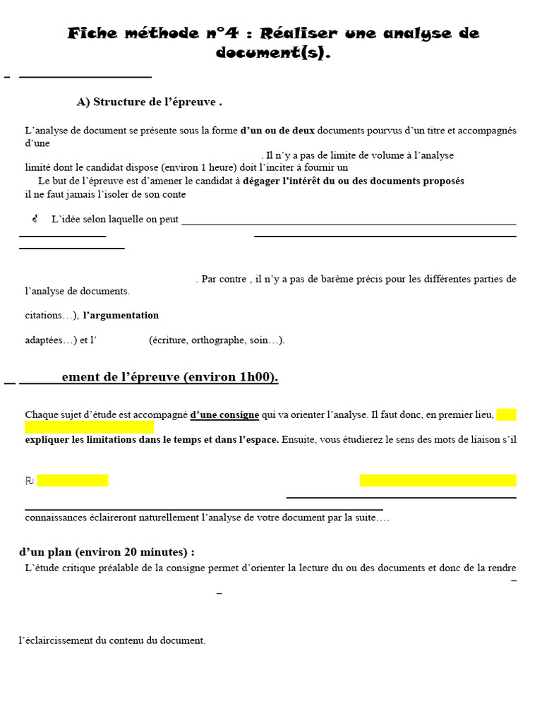 Fiche d'analyse de documents méthodologique | PDF | Statistiques