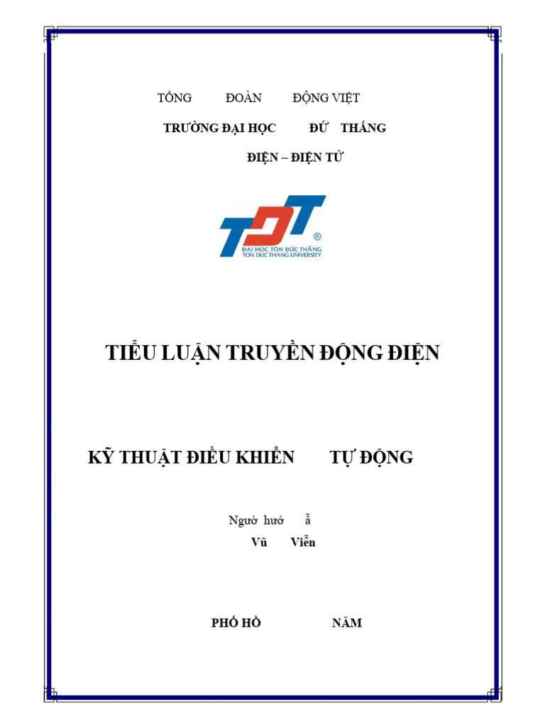 Tieu-Luan-Truyen-Dong-Dien-Tdtu-Thay-Nam-Trang-2-Đã G P | PDF
