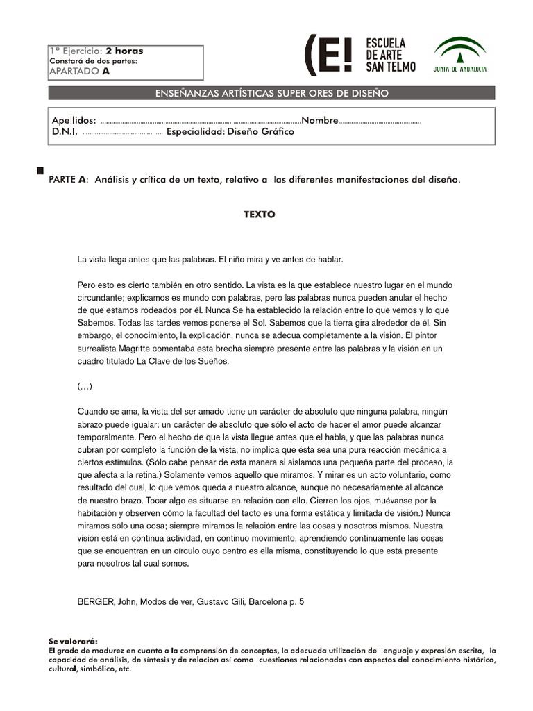 Prueba - San Telmo - 2017 - Completa | PDF | Dibujo | Collage