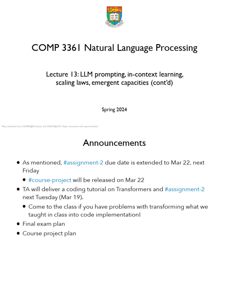 LLM Scaling Laws & Emergent Capacities | PDF | Cognitive Science ...