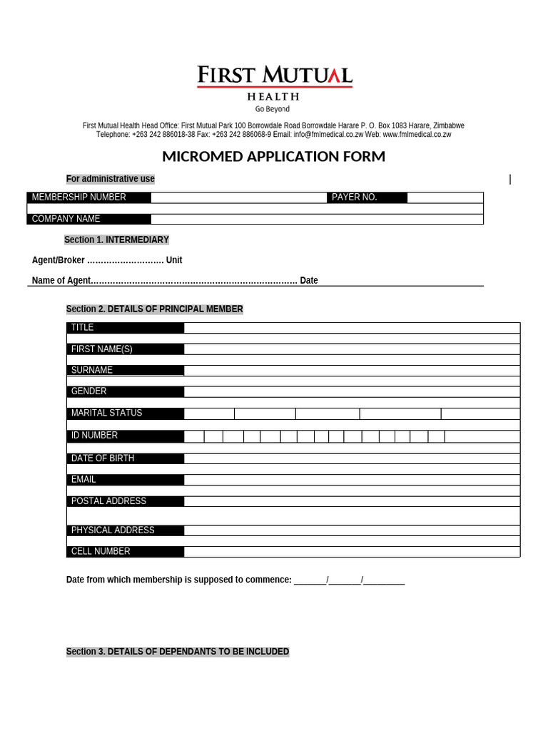 Micromed Online Application Form | PDF | Banks | Identity Document