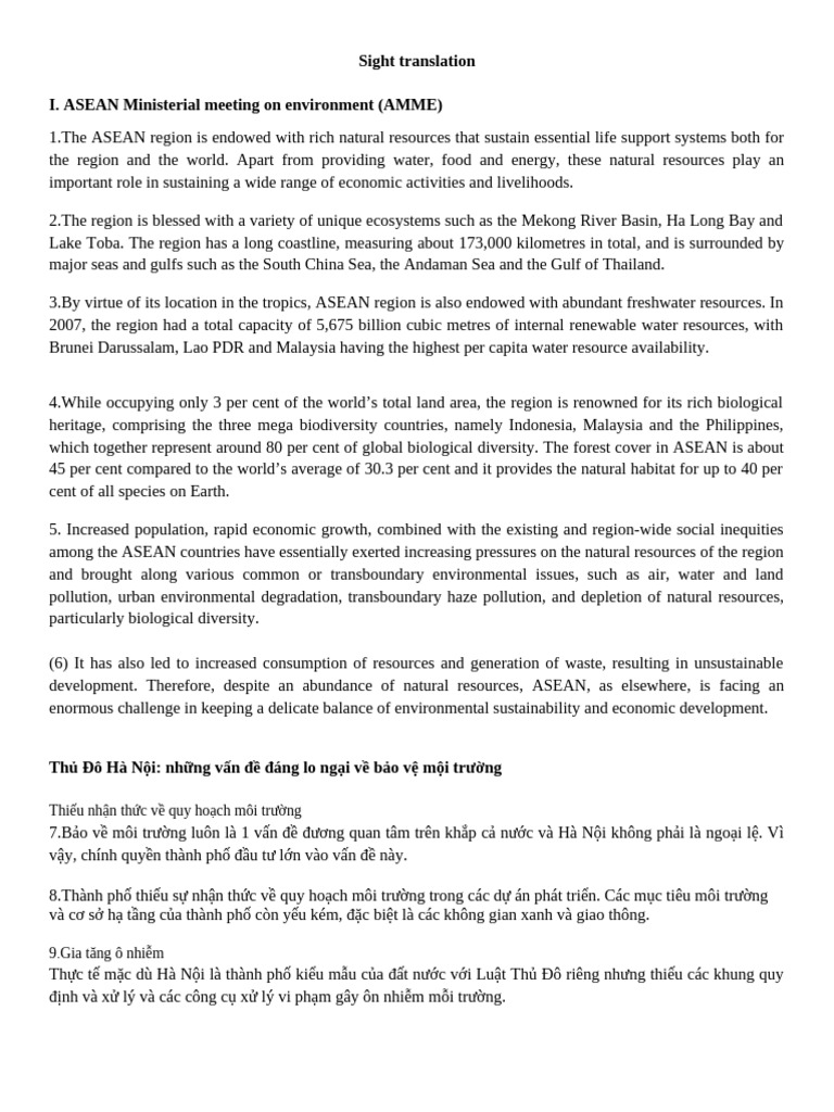 Sight translation | PDF