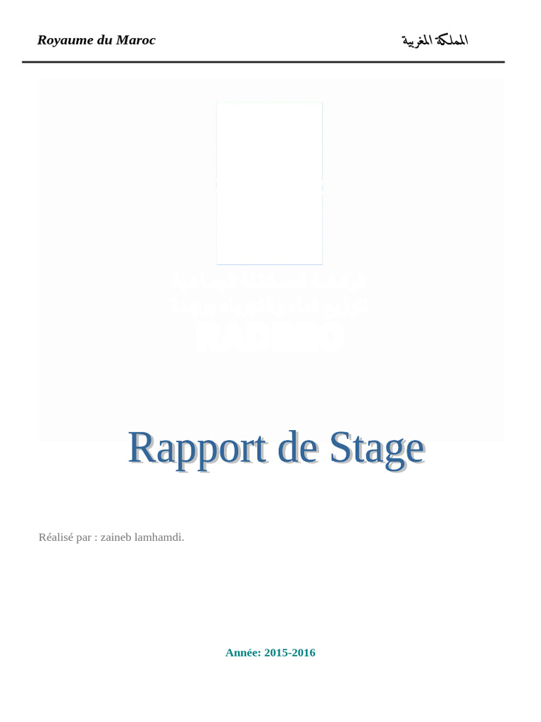 Rapport de Stage à la RADEEO | PDF | Recrutement | Budget