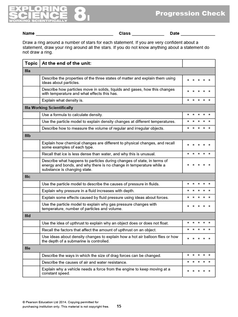 Grade 8 Science: Fluids Worksheets | PDF | Density | Buoyancy
