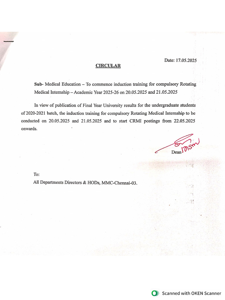 CRMI Orientation Circular 2025 | PDF