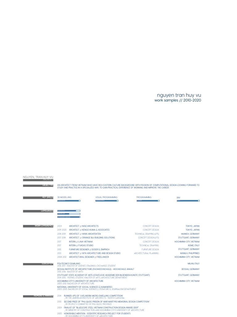 WorkSamples - TranHuyVuNguyen - 2021 | PDF