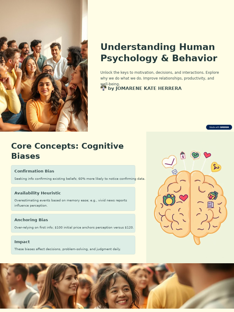 Understanding Human Psychology and Behavior | PDF | Motivational ...
