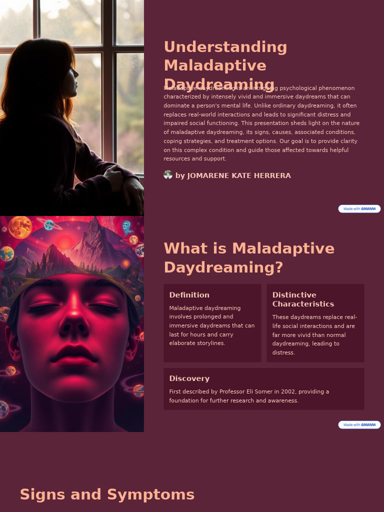 Understanding Maladaptive Daydreaming | PDF | Obsessive–Compulsive ...