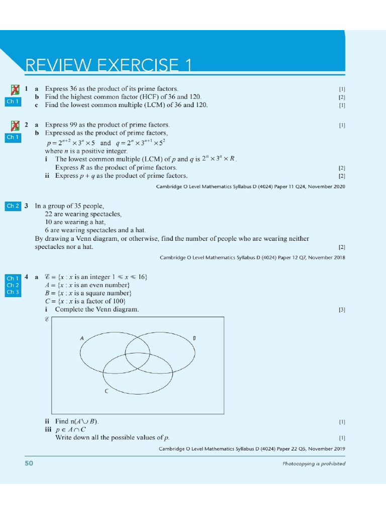 Mathematics Revisions 1 | PDF