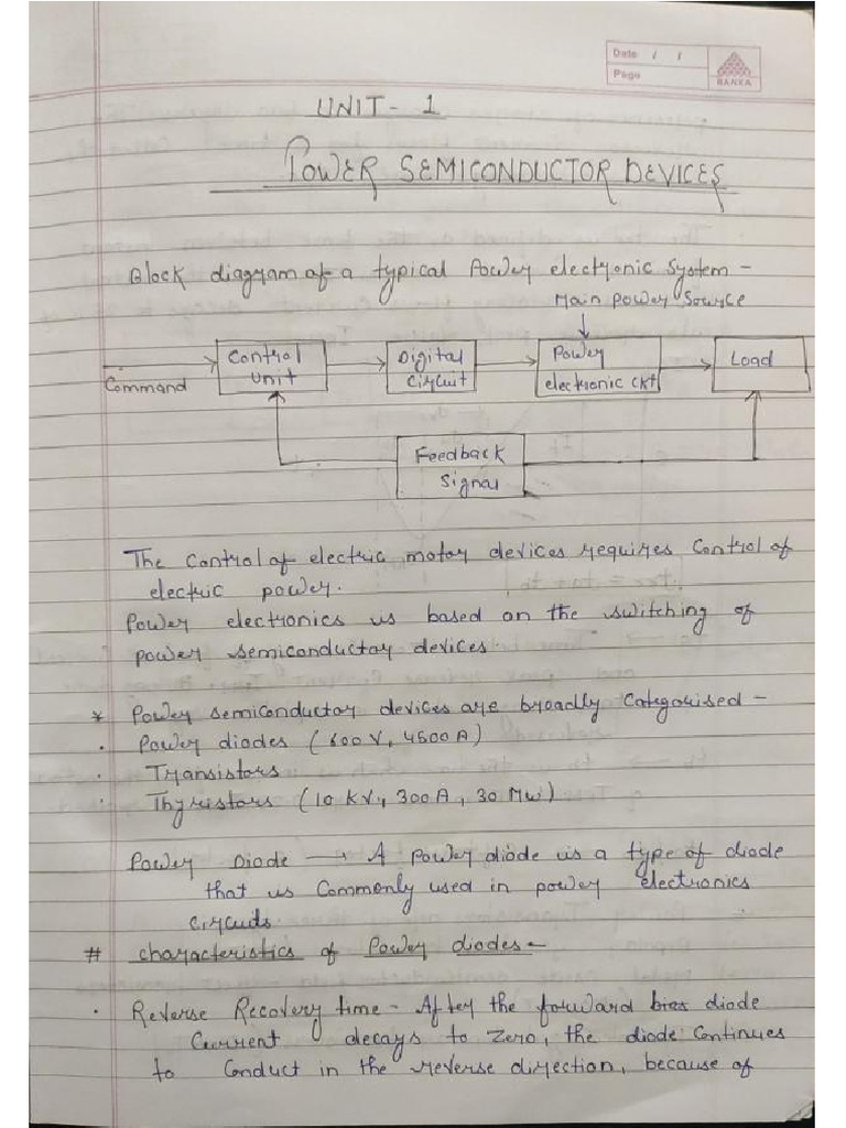 Power Electronics Notes (501) | PDF