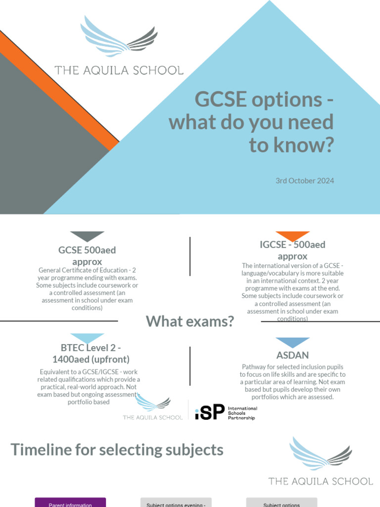 Year 9 - GCSE Presentation | PDF
