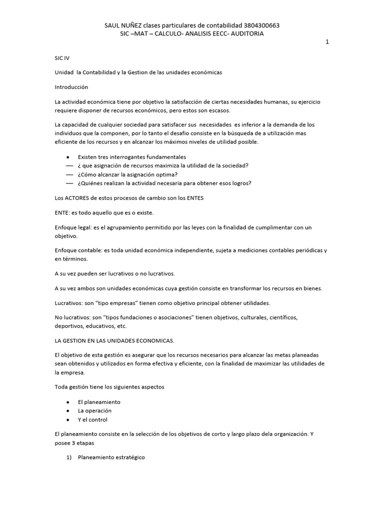 Sic Iv Resumen | PDF | Contabilidad | Business