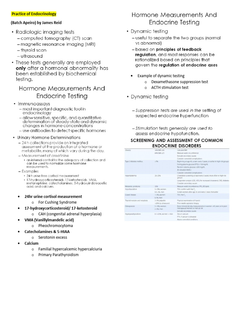 Endocrinology Testing and Hormone Disorders | PDF | Hyperthyroidism ...