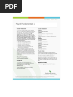 Payroll Fundamentals - 1 | PDF