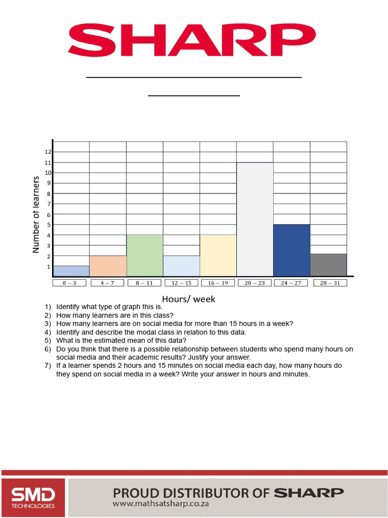 Grade 8 Worksheet 20 Interpret Analyse and Report Data | PDF