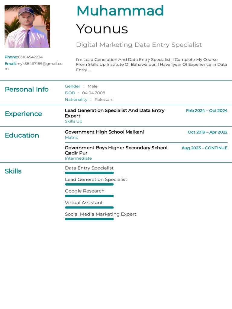 Muhammad Resume 166 | PDF