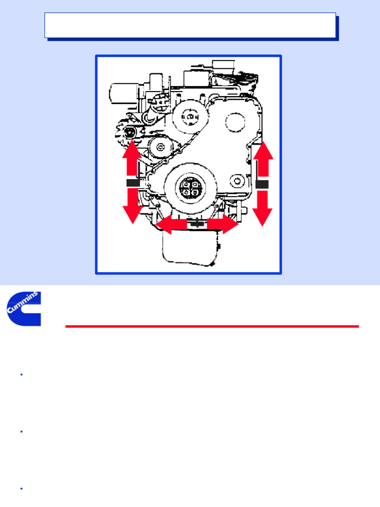 康明斯 Engine Mounting | PDF | Bending | Resonance