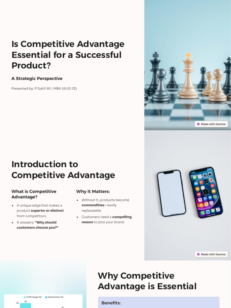 Is Competitive Advantage Essential For A Successful Product | PDF ...