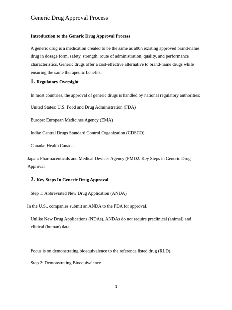 Ashish Dhiman Project Work New 1 | PDF | Generic Drug | Food And Drug Administration