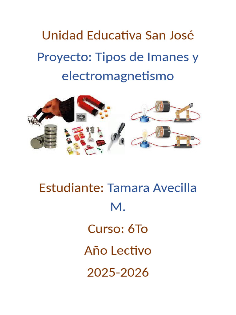 Tipos de Imanes y Electromagnetismo | PDF | Imán | Magnetismo