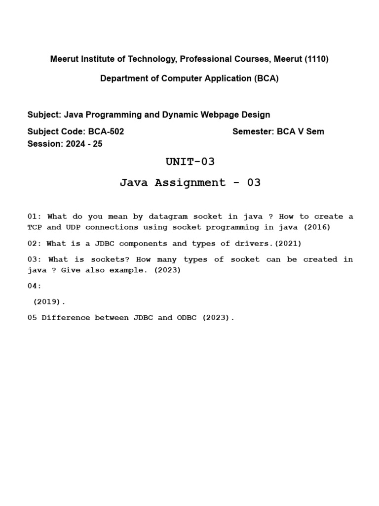 Java Programming Assignment Guide | PDF