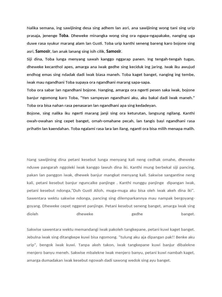 Toba Lan Samosir 1 | PDF