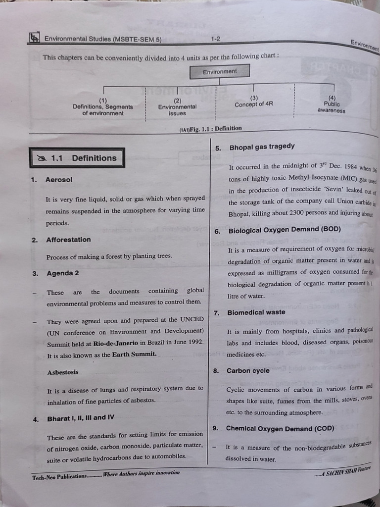 Environmental Studies Unit 1 | PDF