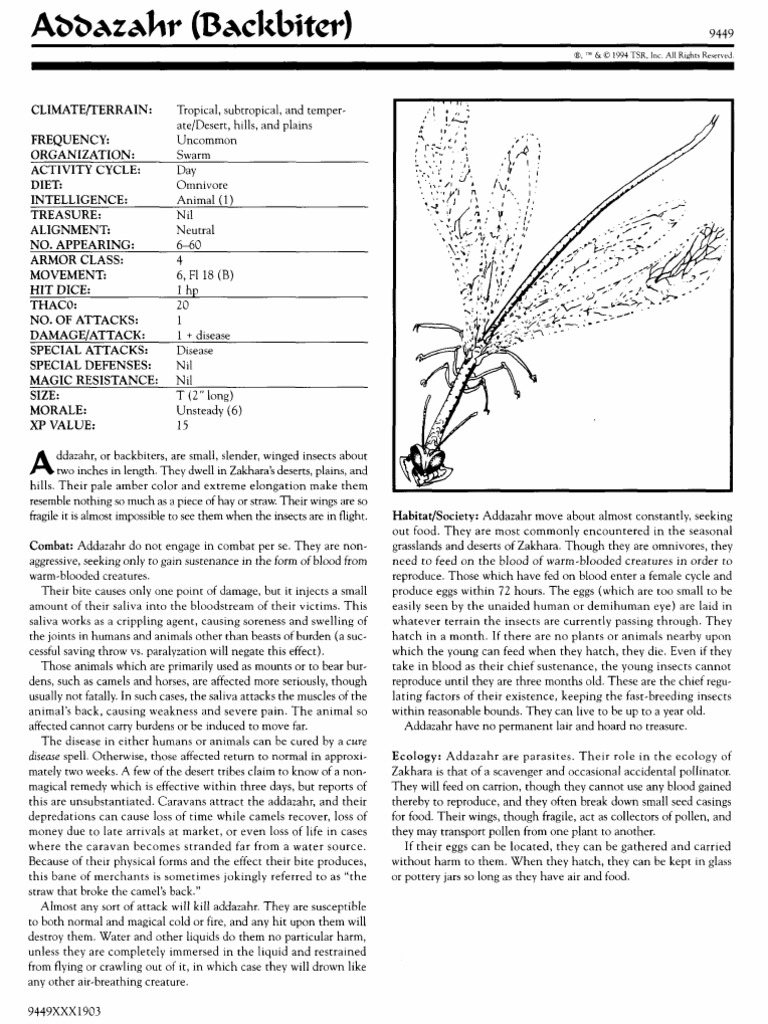 CORS Book Three Monstrous Compendium Addendum | PDF