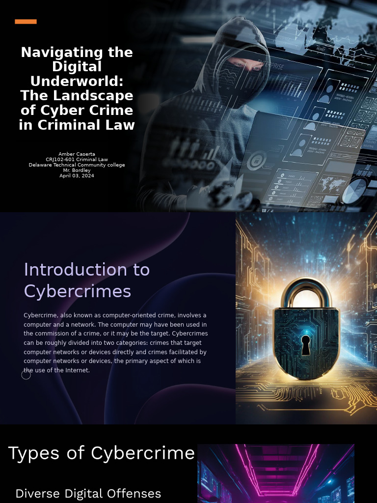Cyber Crimes Criminal Law Powerpoint Done | PDF | Cybercrime | Security