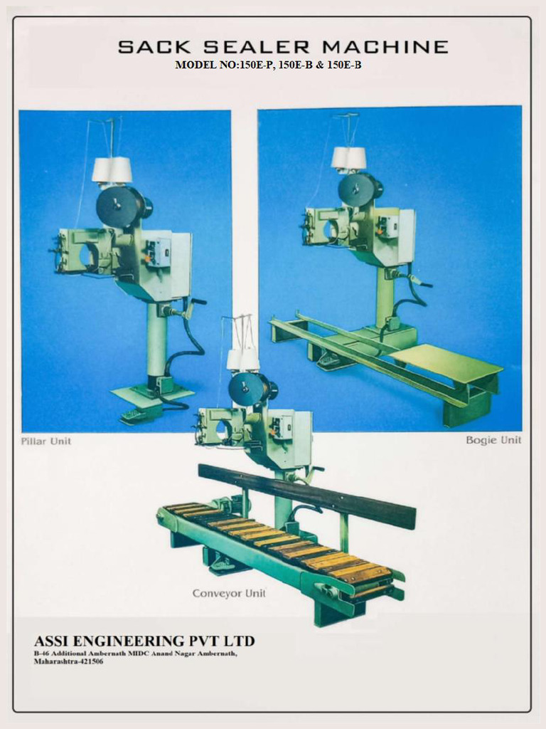150E With Pillar Catelog | PDF | Machines | Manufactured Goods