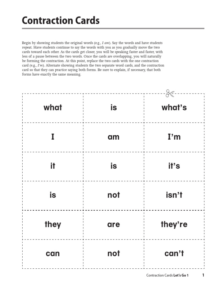 LG5e LG1 ContractionCards | PDF