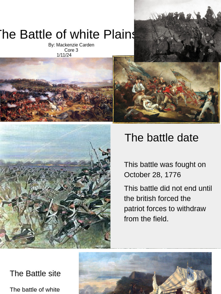 The Battle White Plains | PDF