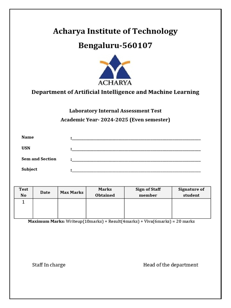 Genai Front Sheet | PDF