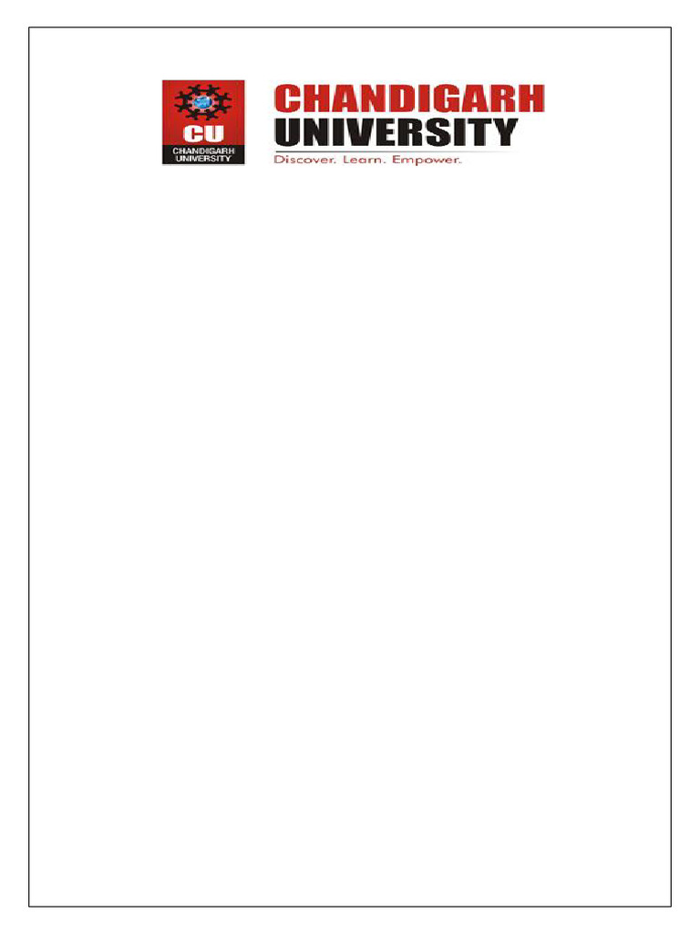 Chandigarh University IoT Assignment | PDF