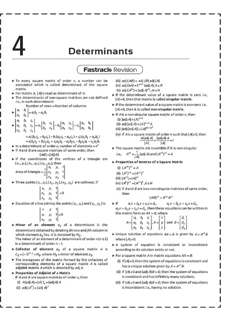 4 Determinants | PDF