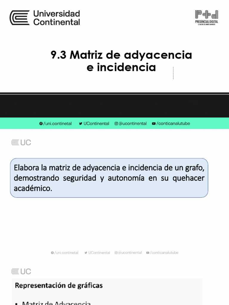 Matriz de Adyacencia e Incidencia | PDF
