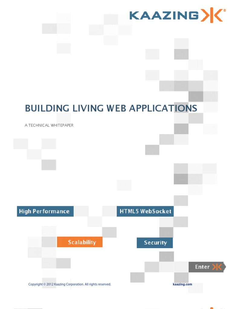Kaazing WP Living Web Architecture Mar 2012 | PDF | Model–View ...