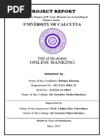 Online Banking Project Work | PDF | Online Banking | Banks & Banking