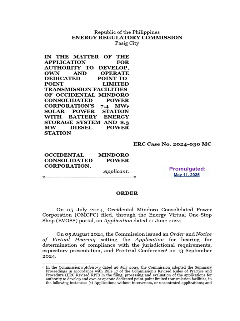 OGCS-LEG-Promulgated 0779-2025 ORDR 2024-030 MC 11may2025 | PDF ...