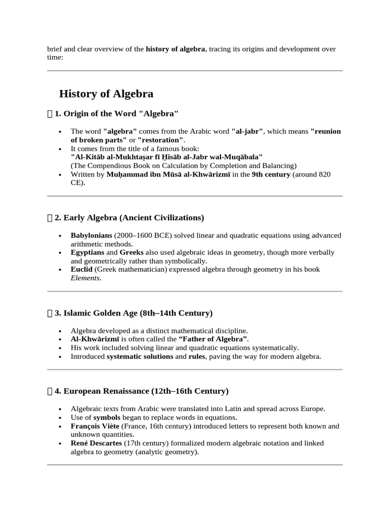 Deep Dive Learning Algebra | PDF