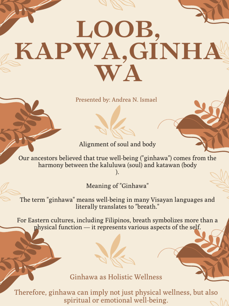 Ginhawa: Harmony of Body and Soul | PDF
