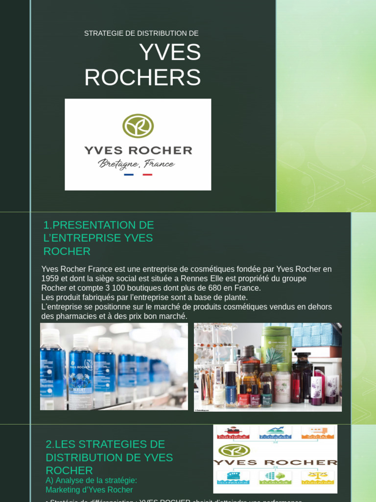 Stratégies de distribution d'Yves Rocher | PDF | Consommateurs | Cosmétique