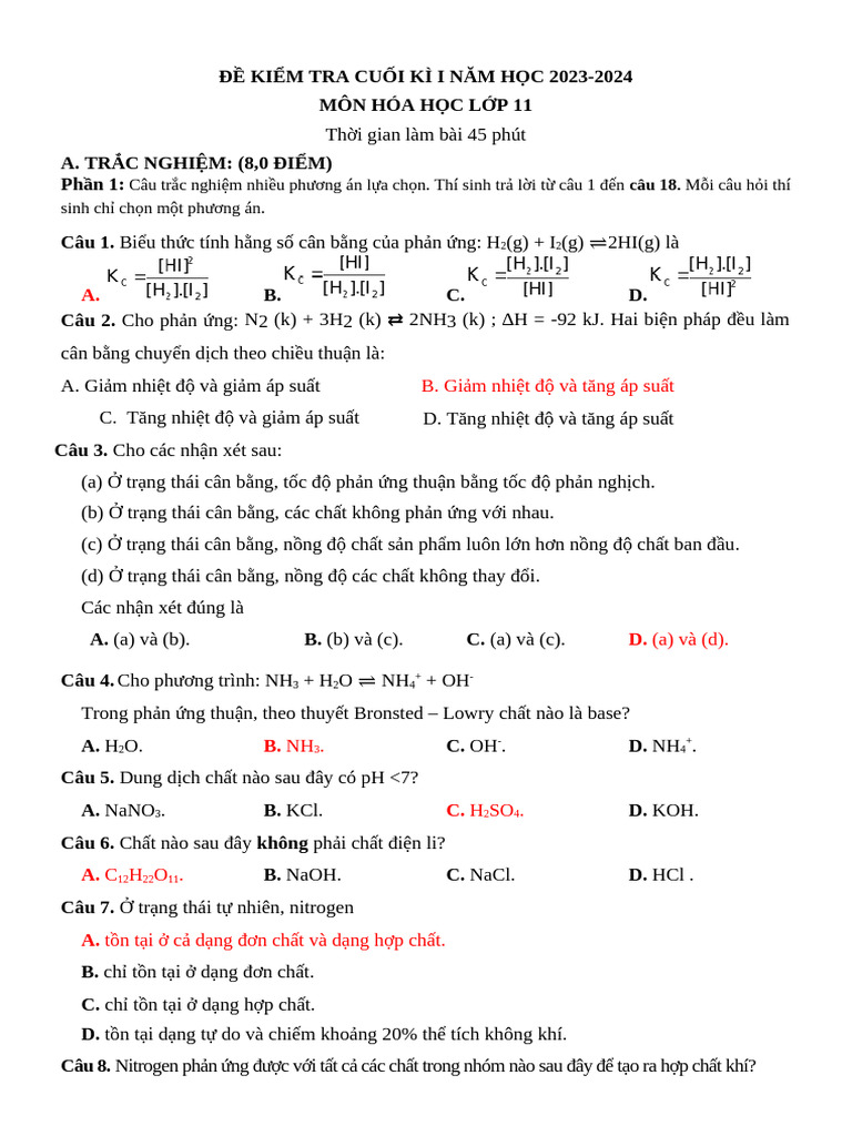 ĐỀ KTCK!-2023 | PDF