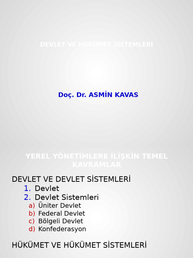 Mahalli İdareler 1-Vize | PDF
