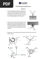 Statics Practice Problems | PDF | Force | Friction