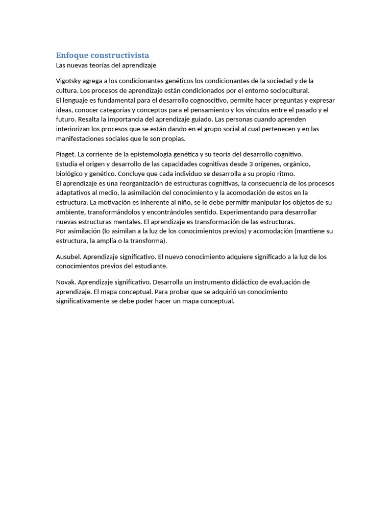 Enfoque Constructivista (Youtube) | PDF