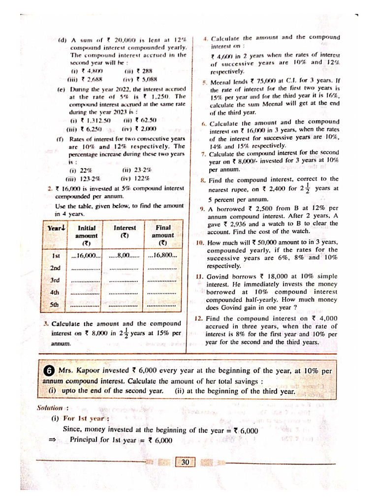 Exercise - 2 (A) 7-12,, Remaining Sums@... | PDF
