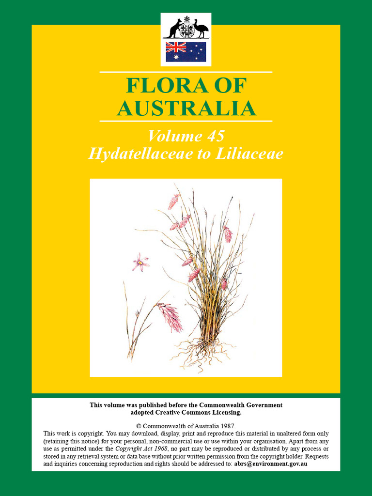 Australian Flora: Hydatellaceae to Liliaceae | PDF | Flowers | Plant ...