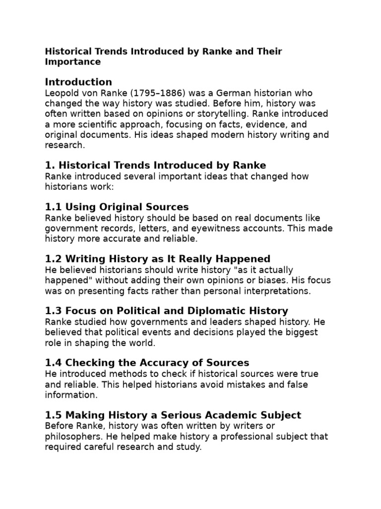 Historical Trends and Introduction of The History | PDF | Historian ...